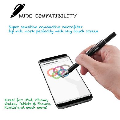 Universal Capacitive Tip Touch Screen Stylus Drawing Pen For Ipad Tablet - Black