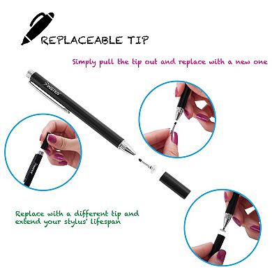 Universal Capacitive Tip Touch Screen Stylus Drawing Pen For Ipad Tablet - Black