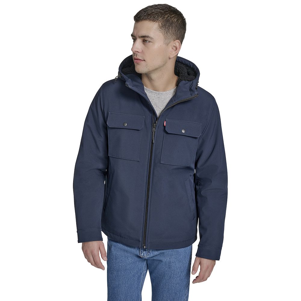 Men's Levi's® Soft Shell Sherpa Lined Hooded Storm Coat