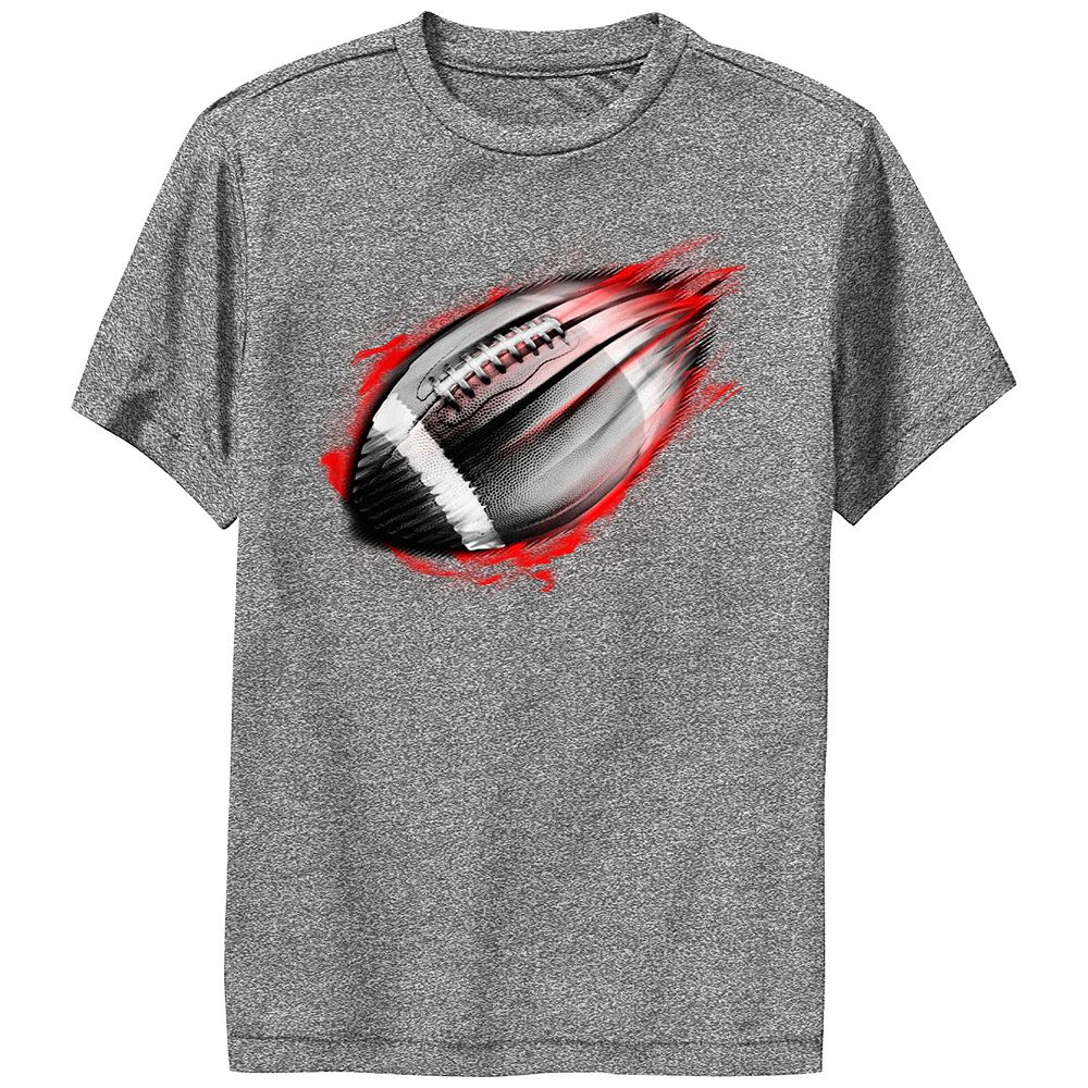 Boys Football Throw Performance Graphic Tee