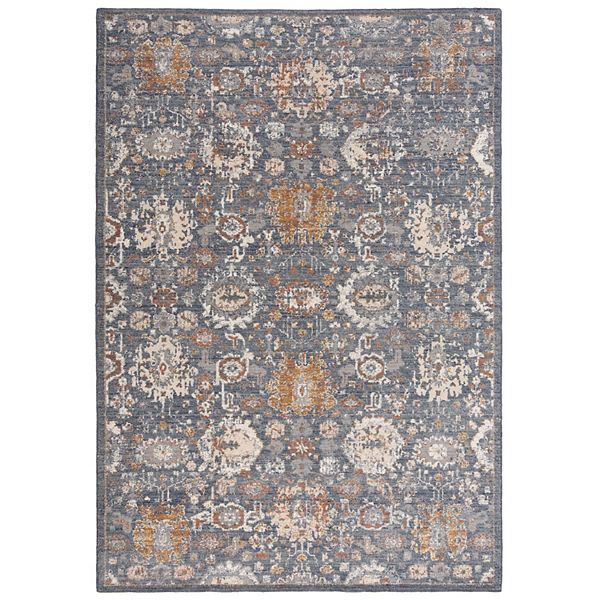 Alora Decor Luz Blue Boho Patterned Area Rug