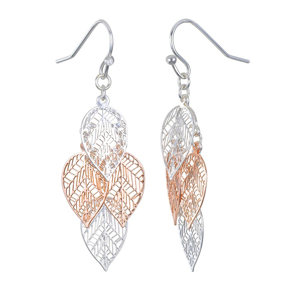 Emberly Multi Plated 4 Lead Drop Earrings