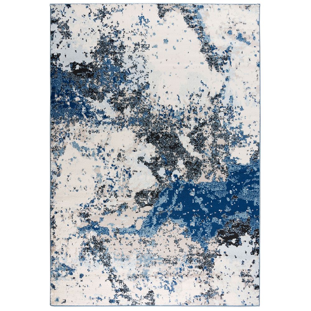 Alora Decor Oti Blue Abstract Area Rug