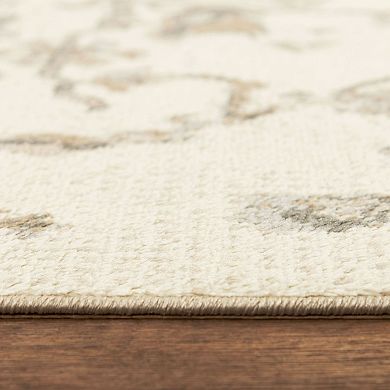 Alora Decor Ivy Beige Floral Rug
