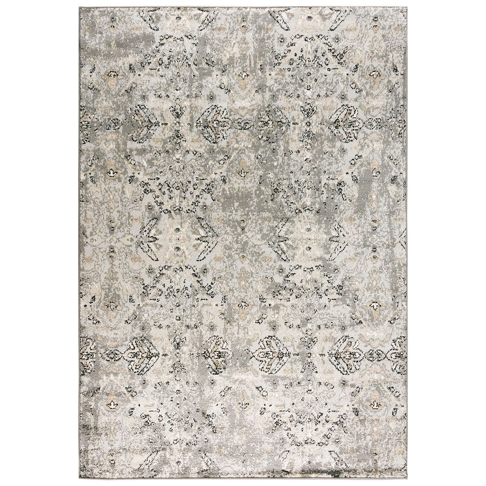 Alora Decor Aya Gray Boho Patterned Area Rug