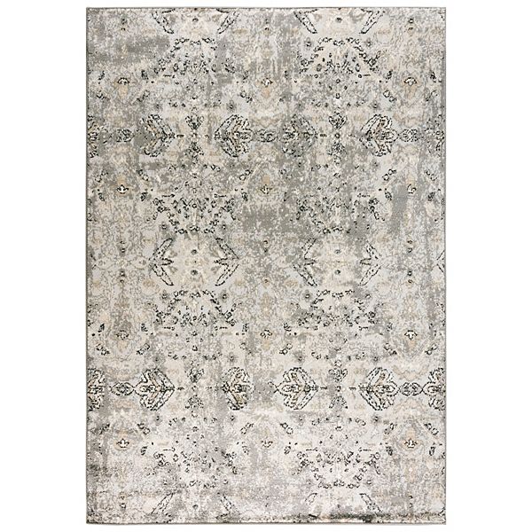 Alora Decor Aya Gray Boho Patterned Area Rug