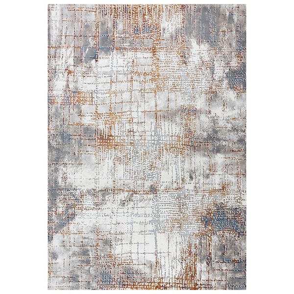 Alora Decor Ila Ivory Contemporary Patterned Area Rug