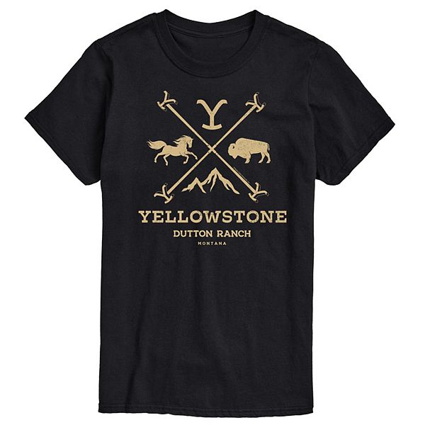 Men's Yellowstone Branding Iron Badge Graphic Tee