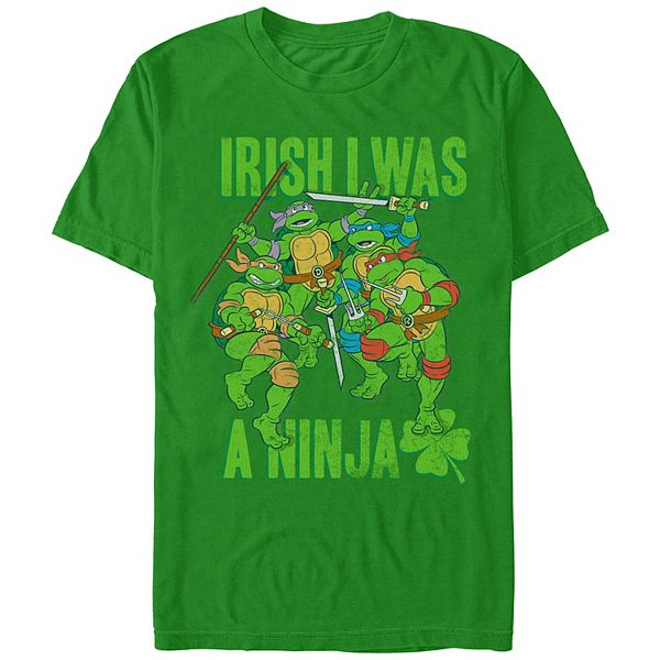 Men's Teenage Mutant Ninja Turtles Irish I Was A Ninja Graphic Tee