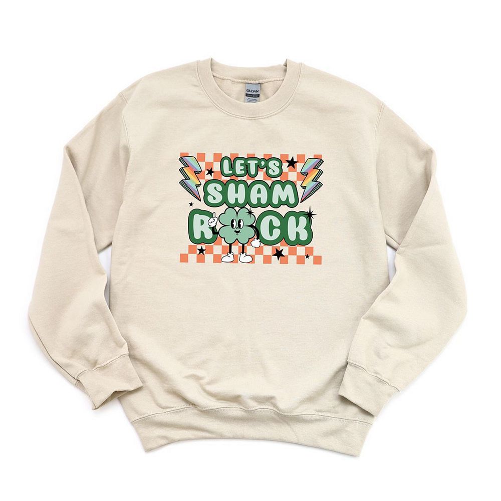 Let's Sham Rock Lightning Bolt Sweatshirt