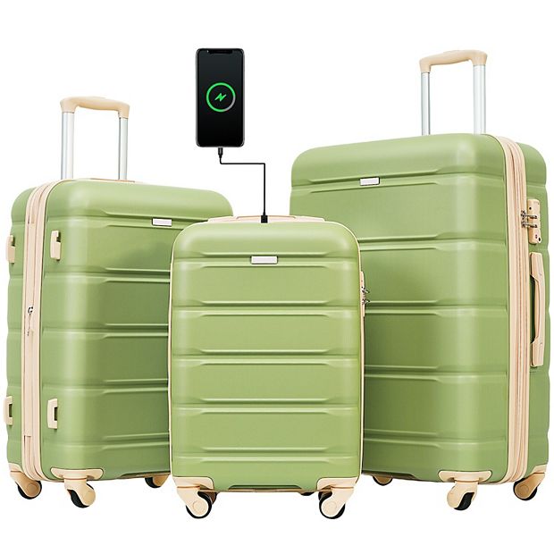 Kohls luggage set store