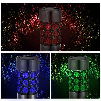Solarek 6 Pack Rgb Outdoor Solar Lights Garden Landscape Lawn Decor Light