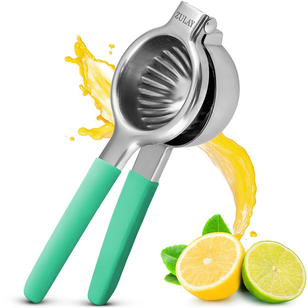 Zulay Kitchen Lemon Squeezer Stainless Steel with Premium Heavy Duty ...