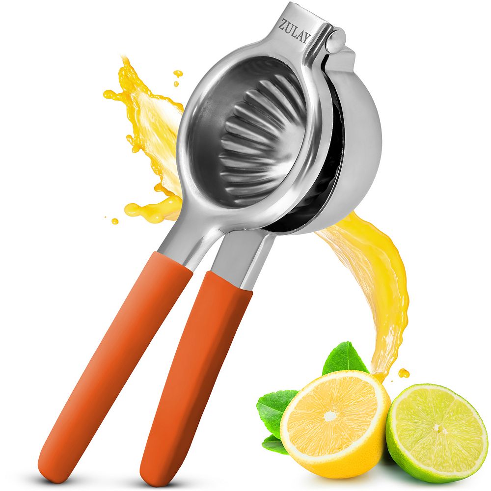 Zulay Kitchen Lemon Squeezer Stainless Steel with Premium Heavy Duty ...