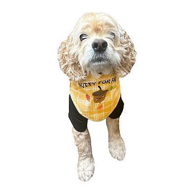 Woof "Nutty for Fall" Dog Bandana
