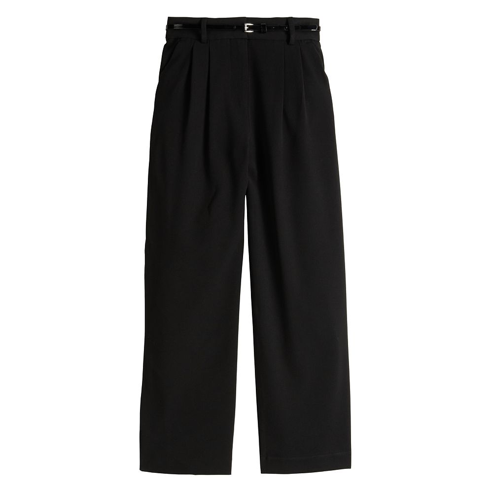 Girls 7-16 IZ Byer Wide Leg Tailored Pants with Detachable Belt