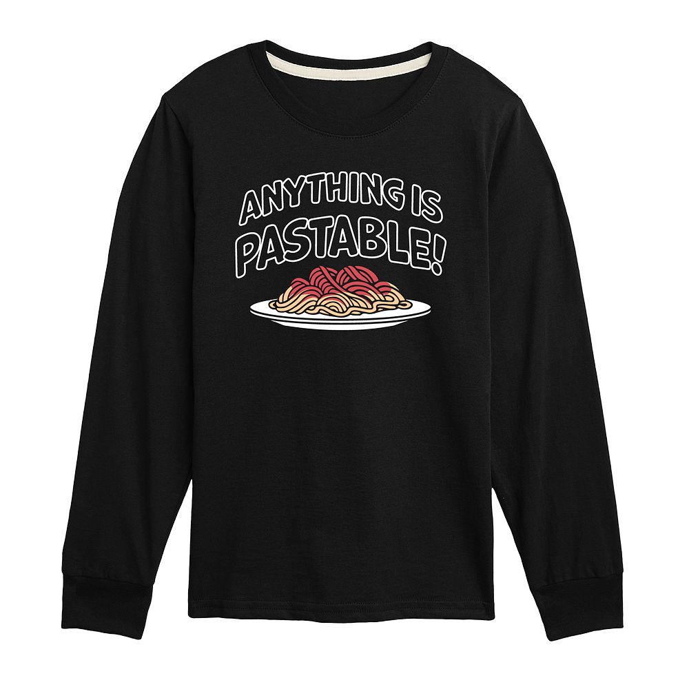 Boys 8-20 Anything Is Pastable! Long Sleeve Graphic Tee