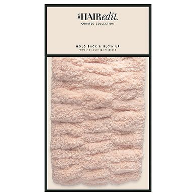 The Hair Edit Hold Back & Glow Up Ultra-Wide Plush Spa Headband