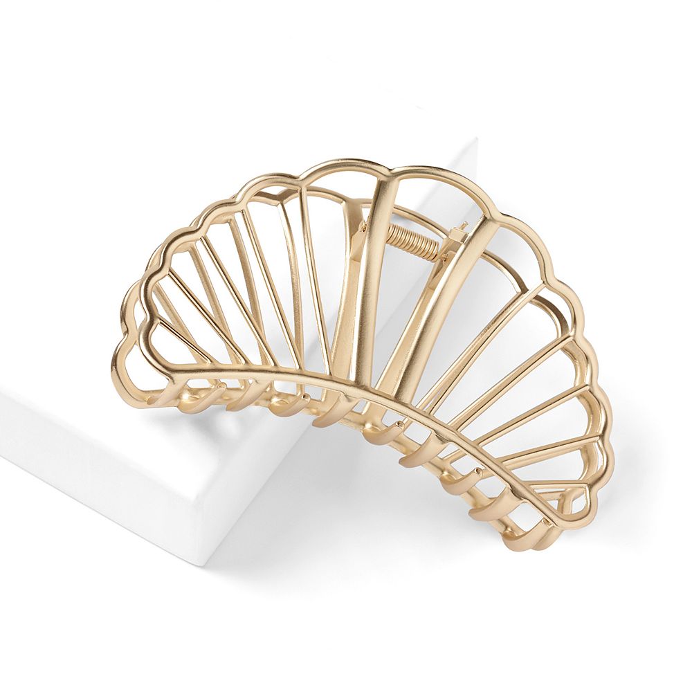 The Hair Edit Large Gilded Mermaid Shell Claw Clip