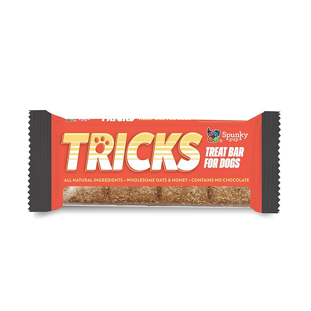 Spunky Pup 1.5-oz. Tricks Dog Treat Bar - Oats and Honey Flavor