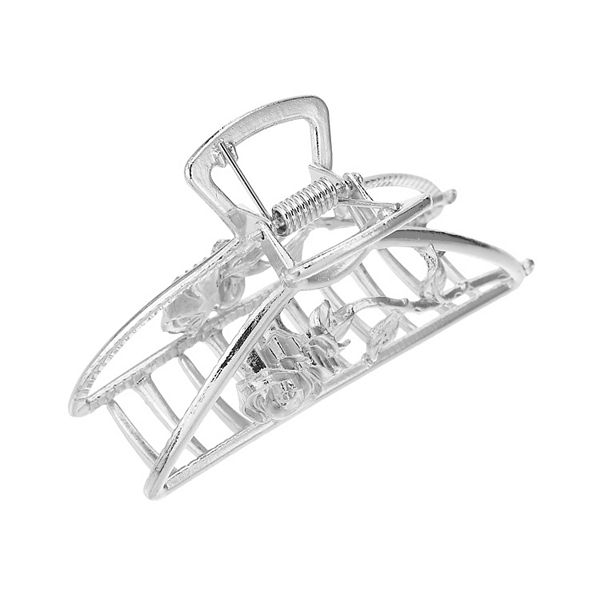 Rose Flower Style Metal Hair Clip Claw For Women Large Hair Clamps