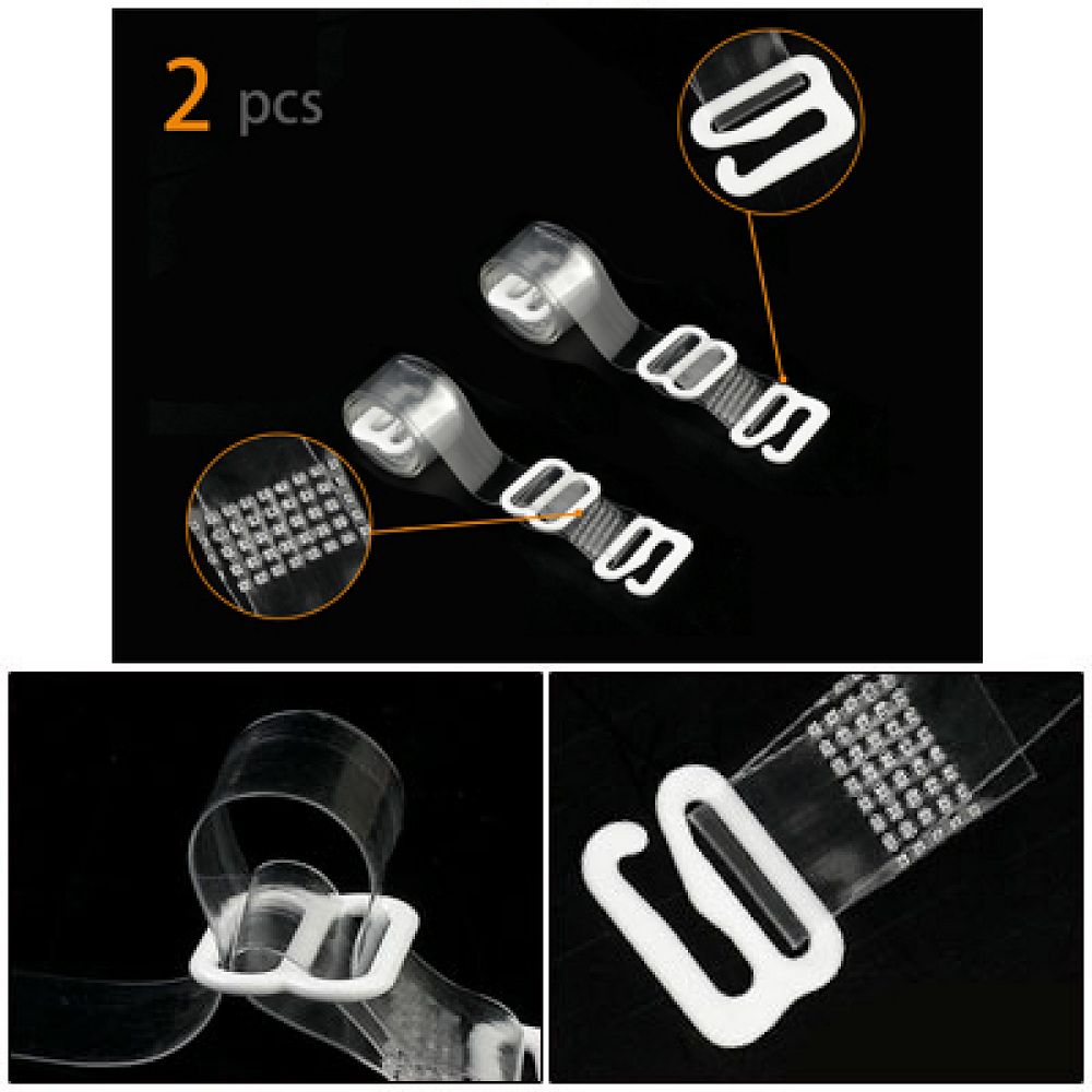 Women's Non-slip Clear Bra Strap Replacement Invisible Shoulder Straps ...