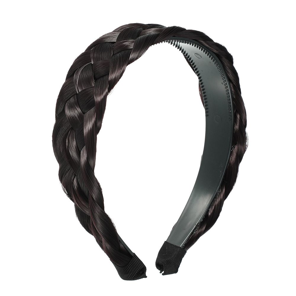 1.61" Wide Synthetic Hair Braided Headband Hair Hoop For Women