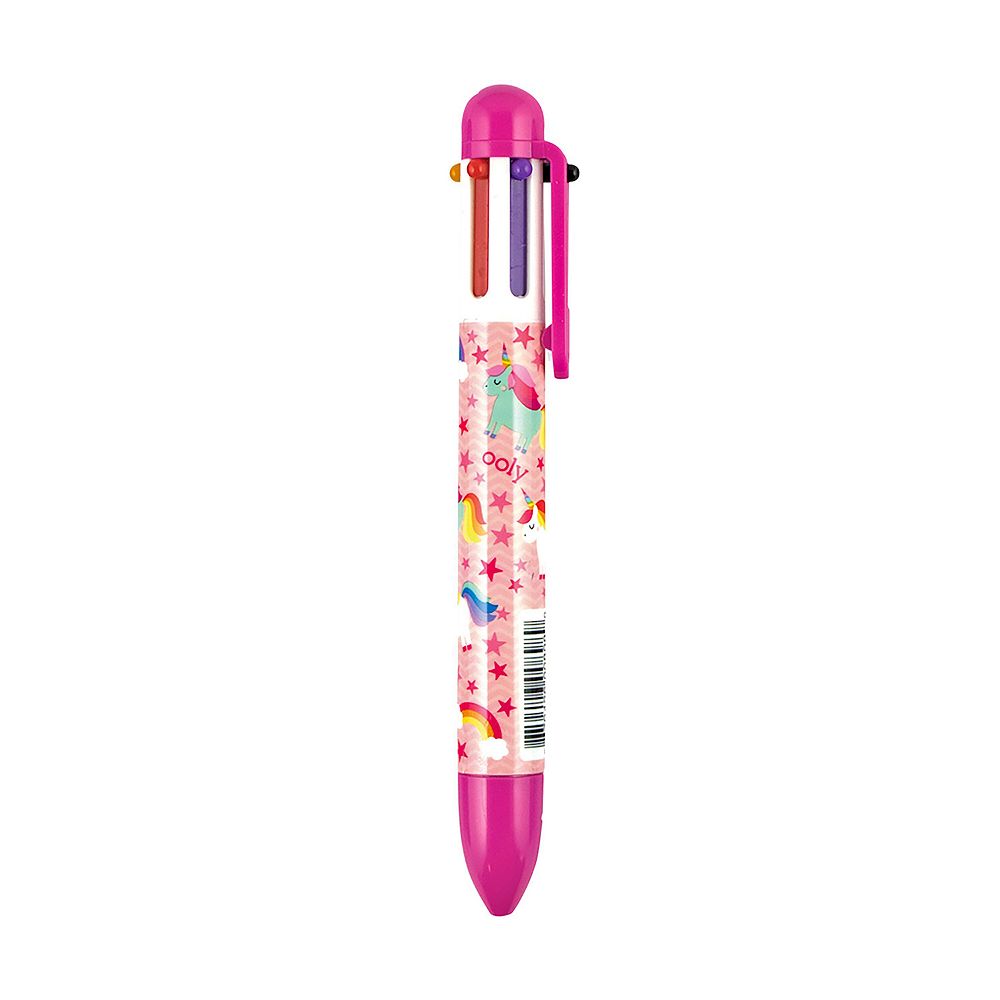 Ooly Unique Unicorns 6-in-1 Multi-Color Click Pen