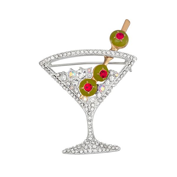 Napier Martini Glass Pin