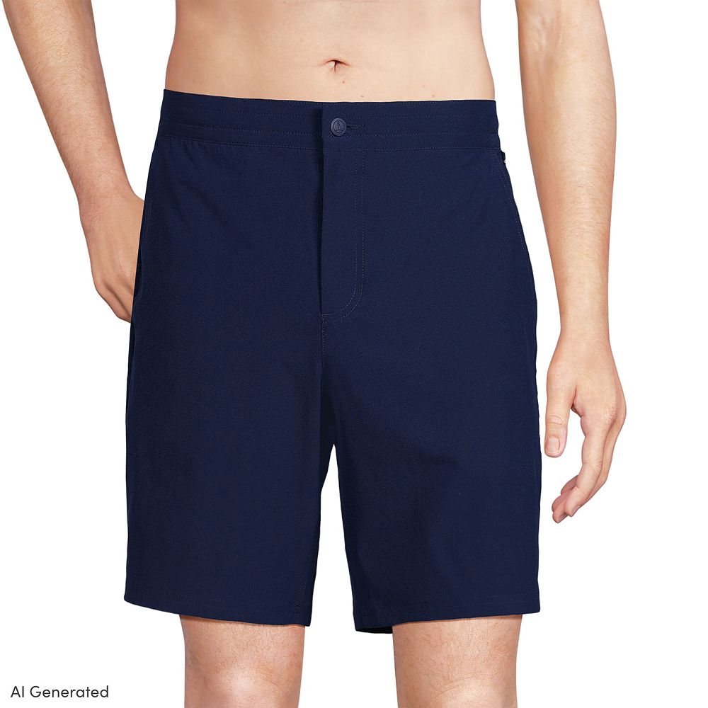 Men's Lands' End 9" Shoreline Swim Trunks