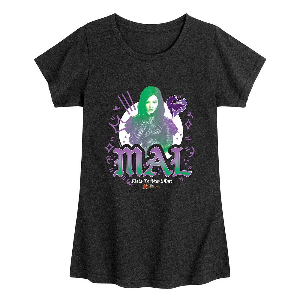 Disney's Decendants Mal Girls 7-16 Golden Eyes Tee