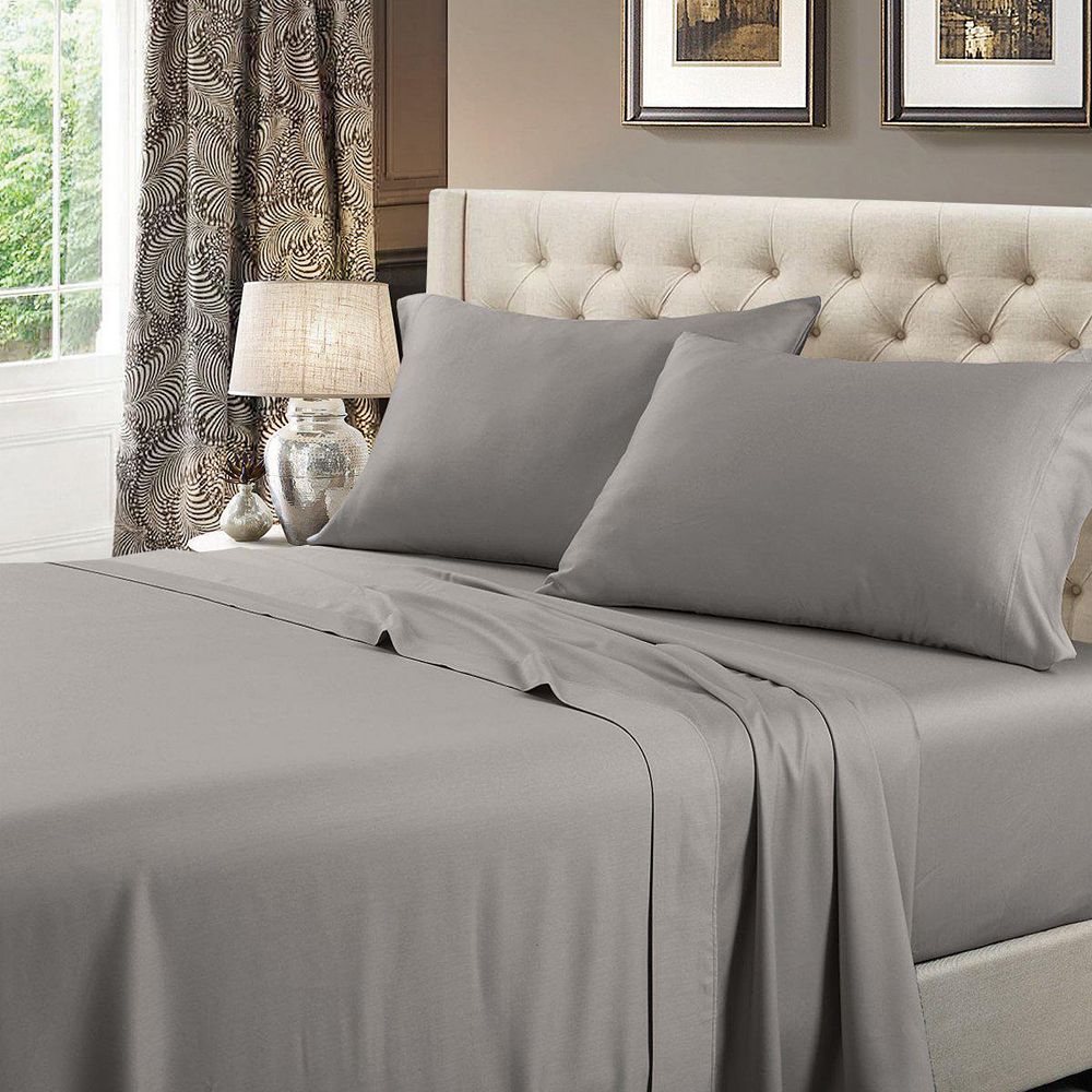 Low Profile (6-10 Inches) 608 Soft Cotton Sateen Sheet Set