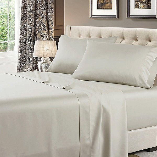 Low Profile (6-10 Inches) 608 Soft Cotton Sateen Sheet Set