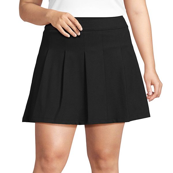 Plus Size Lands' End Pleated Active High Impact High Rise Skort