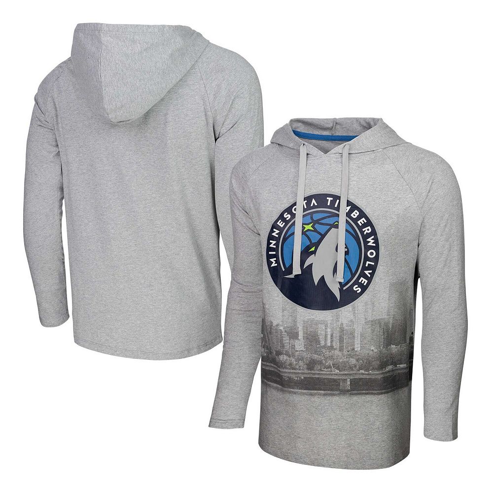Men's Stadium Essentials Heather Gray Minnesota Timberwolves Atrium ...