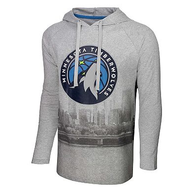 Men's Stadium Essentials Heather Gray Minnesota Timberwolves Atrium ...