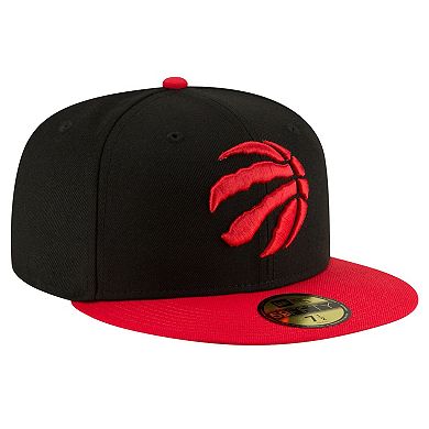 Men's New Era Black/Red Toronto Raptors 2-Tone 59FIFTY Fitted Hat