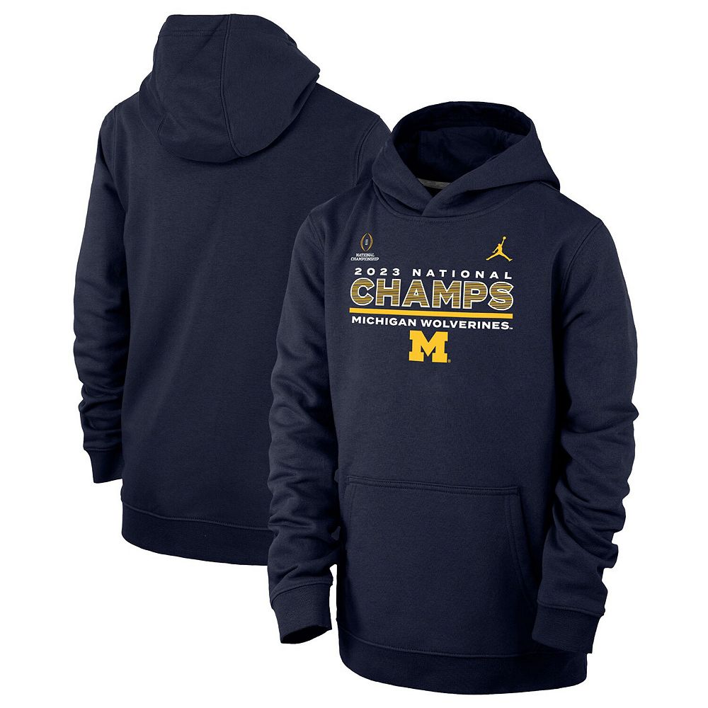 Youth Jordan Brand Navy Michigan Wolverines College Football Playoff 2023 National Champions ...
