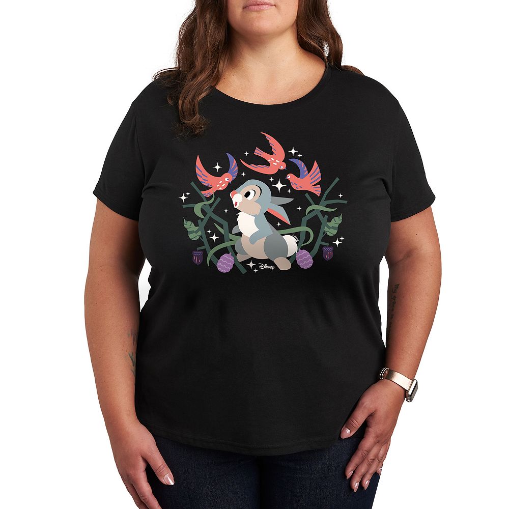 Disney's Bambi Plus Thumper And Birds Graphic Tee