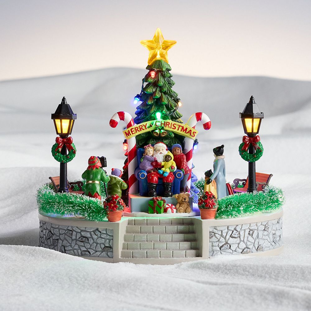 St. Nicholas Square® Holiday LED Photos With Santa Table Decor