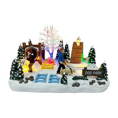 St. Nicholas Square® Holiday Musical LED Dog Park Table Decor