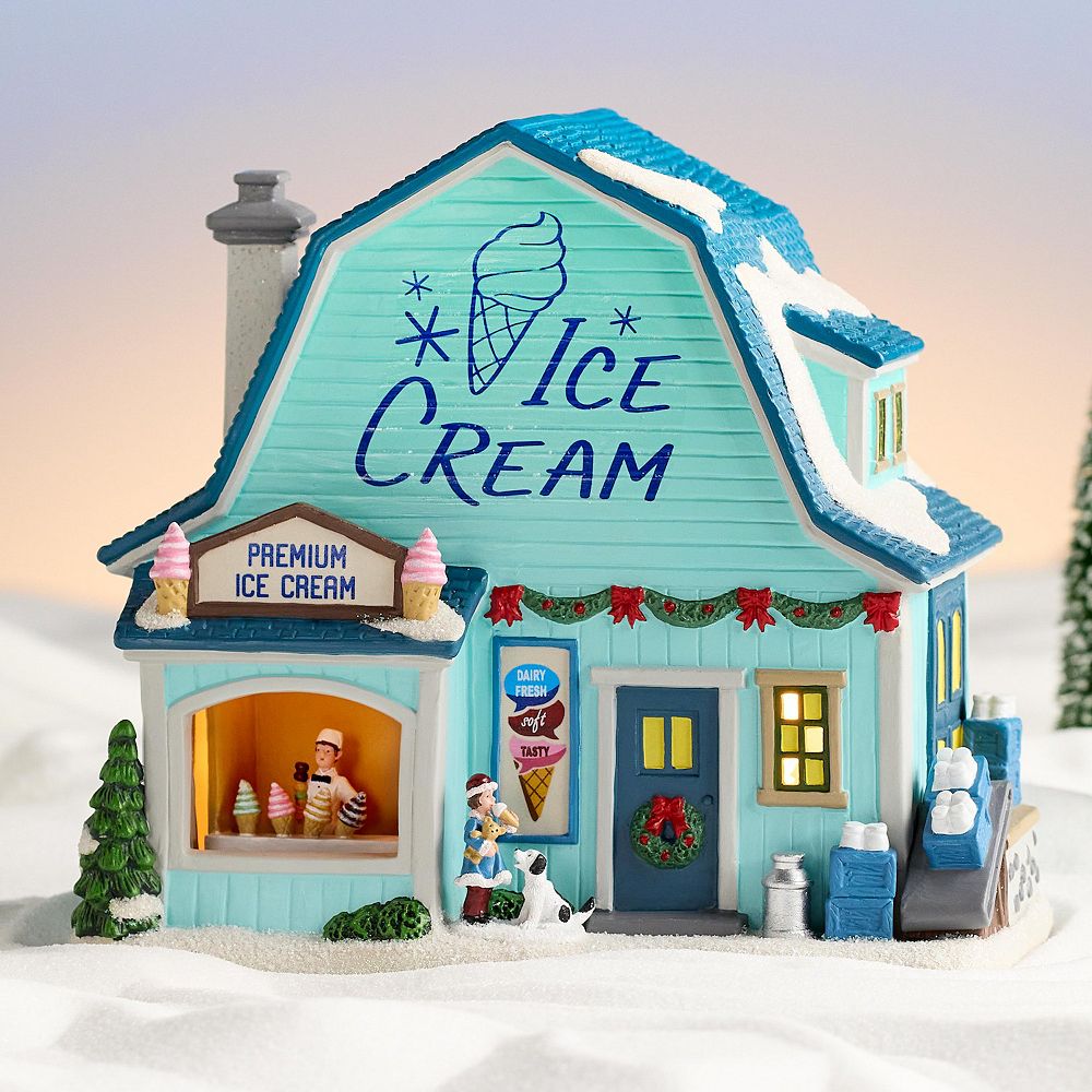St. Nicholas Square® Holiday Ice Cream Shop Table Decor