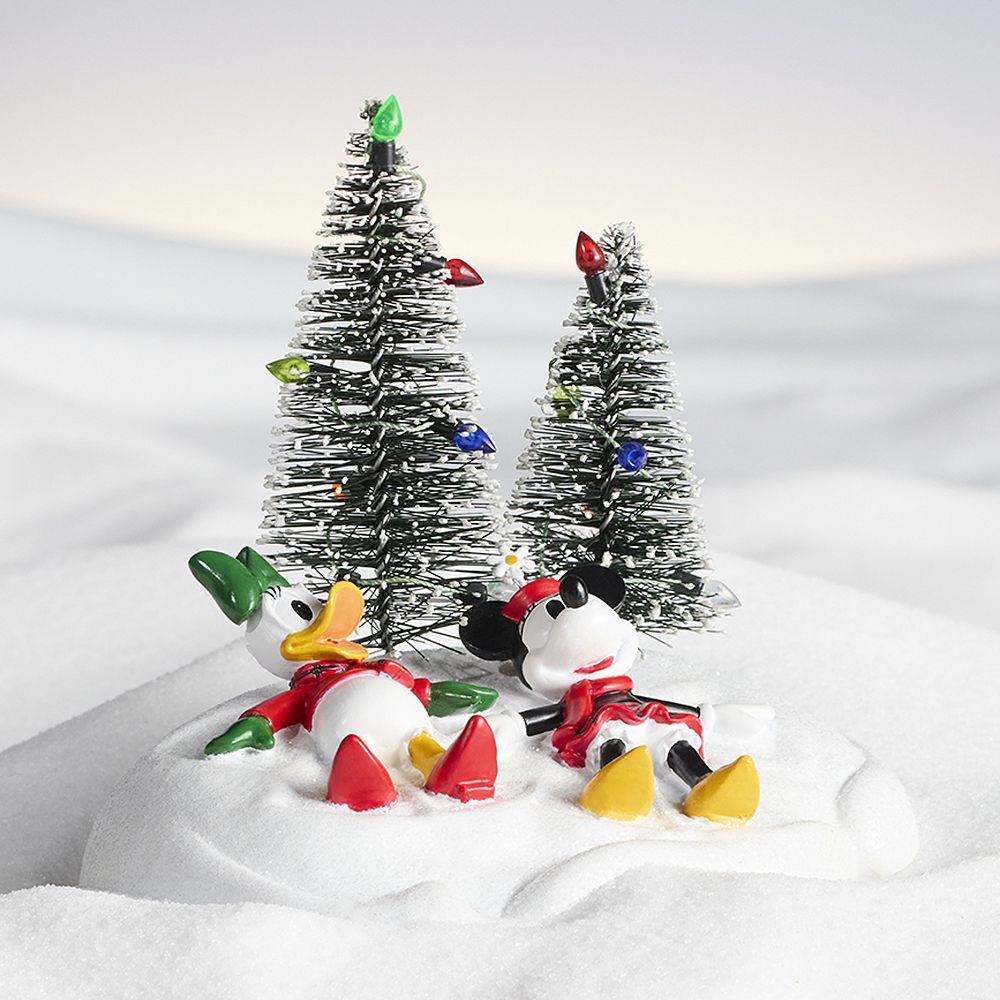 Disney's Minnie Mouse & Daisy Snow Angels Village Accessory Table Decor ...