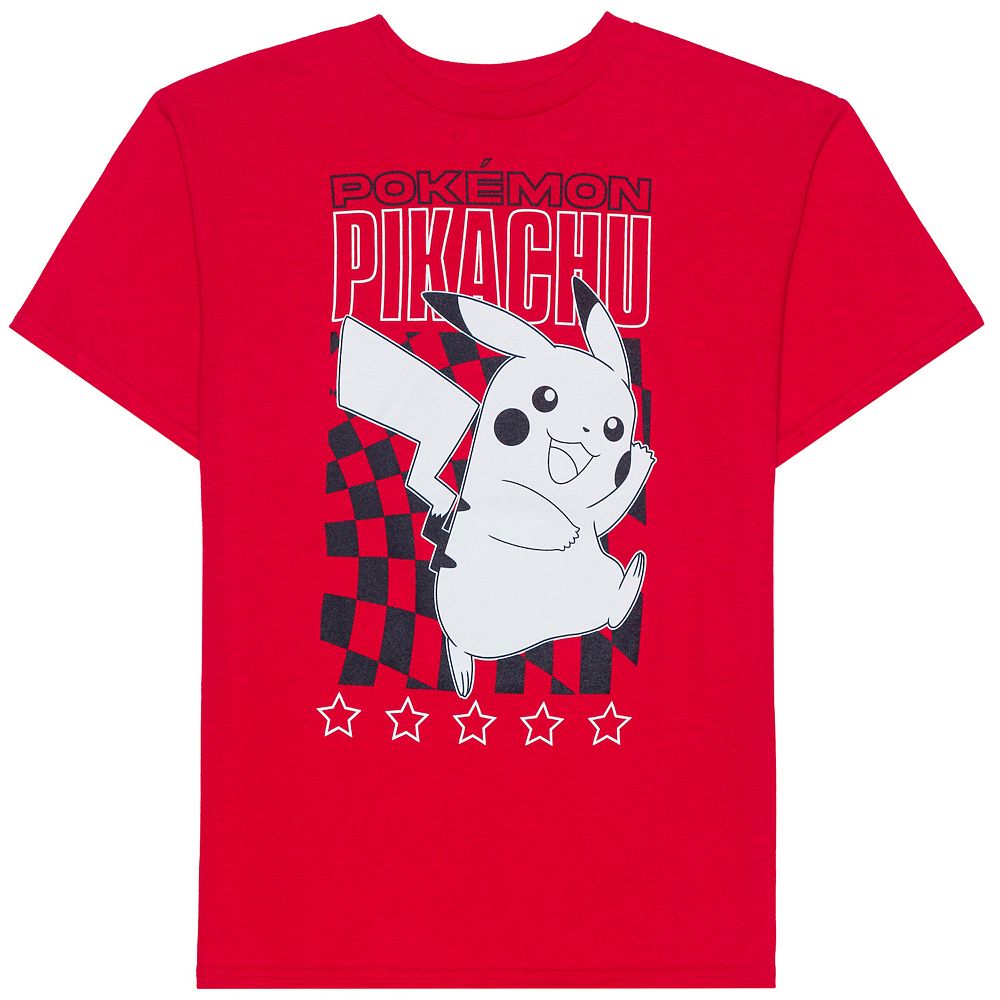 Boys 8-20 Pokémon Pikachu Stripes Graphic Tee