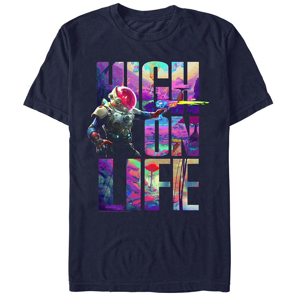 Men's High On Life Scenes Filled Logo Graphic Tee