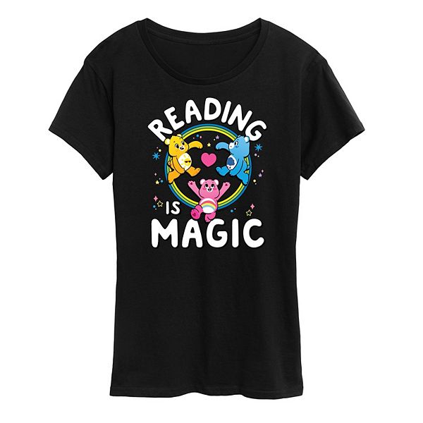 Women's Care Bears Reading Is Magic Graphic Tee