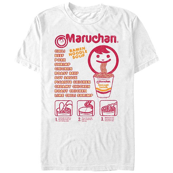 Men's Maruchan Ramen Noodle Soup Flavors Graphic Tee