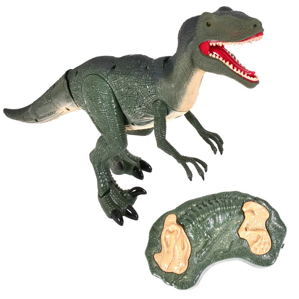 Contixo Remote Control Walking Velociraptor Dinosaur With Light-up Eyes ...