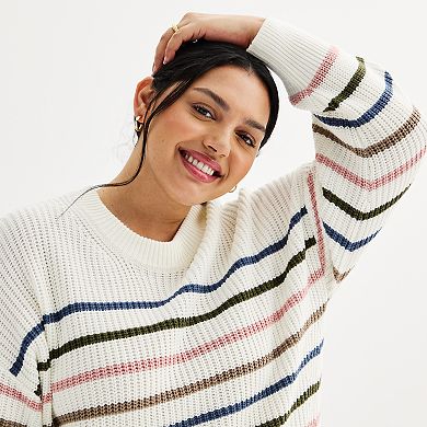 Juniors' Plus Size SO® Crewneck Pullover
