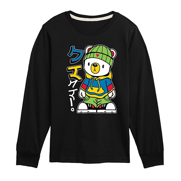 Boys 8-20 Streetwear Kuma Long Sleeve Graphic Tee